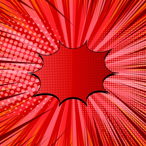 Comic bright red background Royalty Free Vector Image