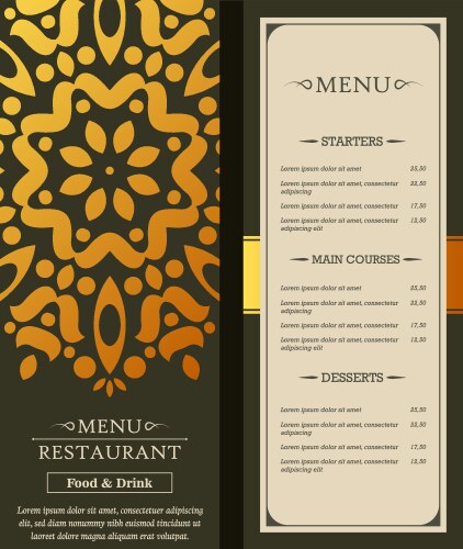 Mandala Menu Restaurant Vector Images (79)