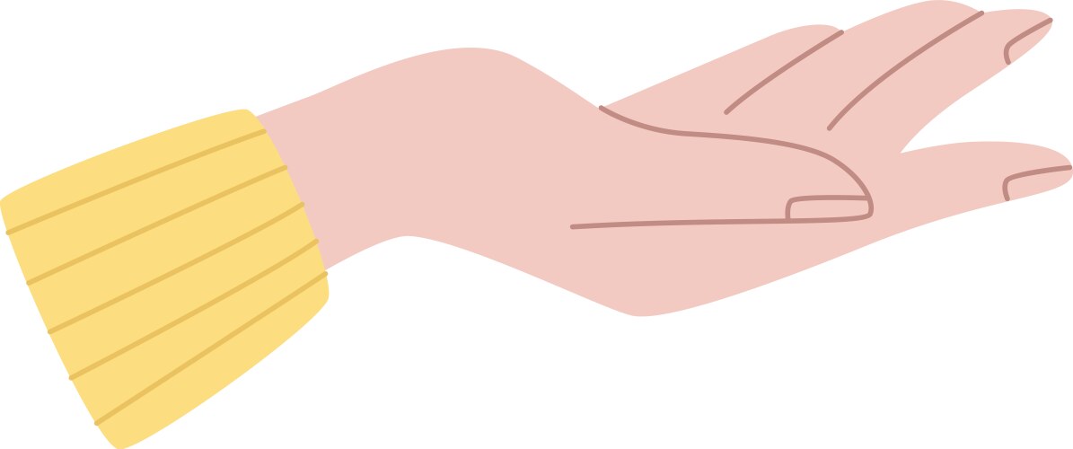 Hand Holding Something Vector