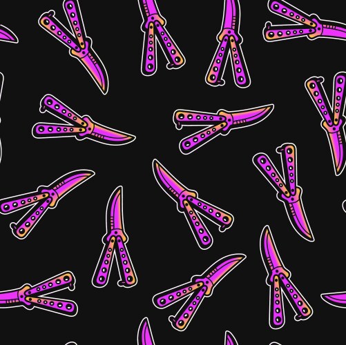 Butterfly Knife Vector Images (over 600)