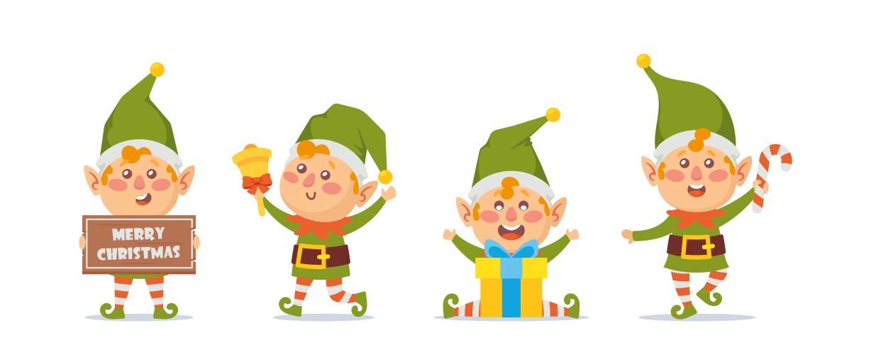 Christmas clipart elf Vector Images & Graphics for Commercial Use ...