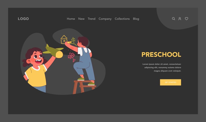 Isolation concept flat Royalty Free Vector Image