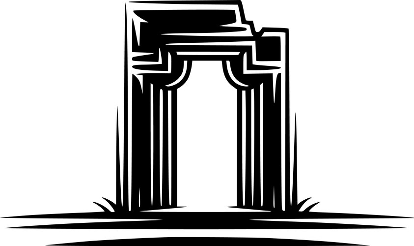 Roman Arch Emblem (58506912) – Royalty-Free Vector | VectorStock