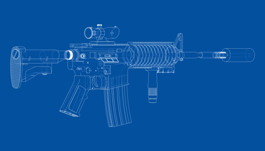 Army weapons Royalty Free Vector Image - VectorStock