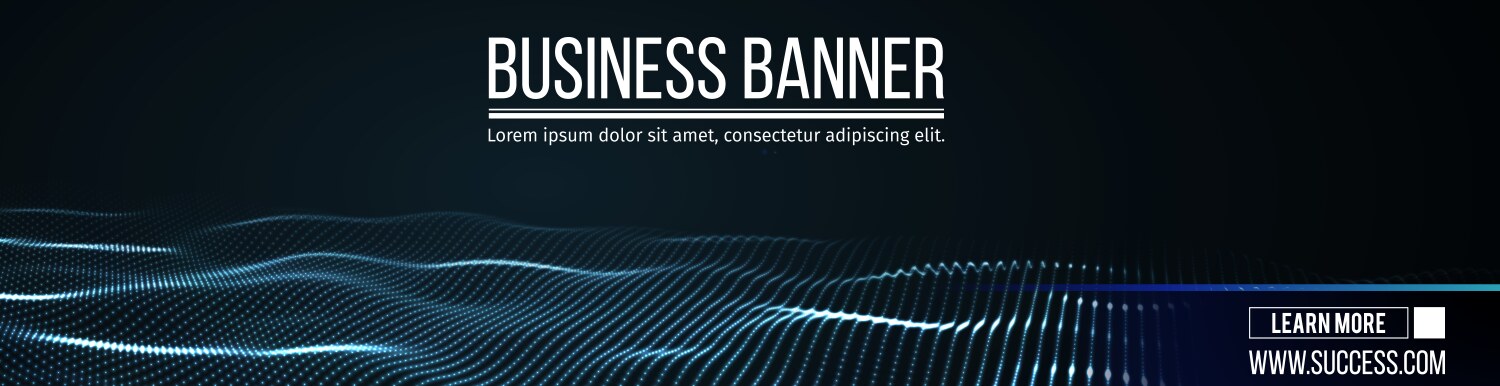 Computer banner business design eps Royalty Free Vector