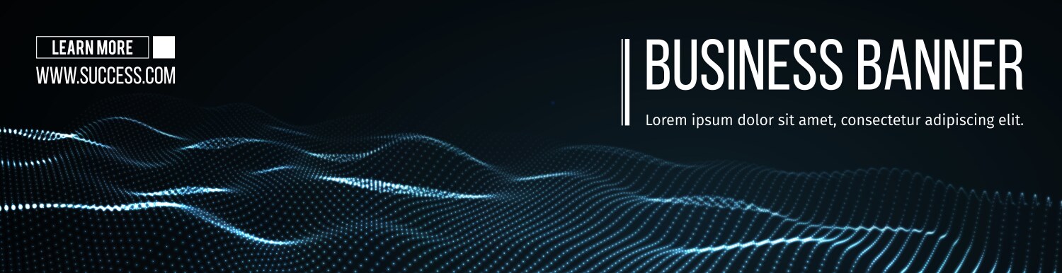 Computer banner business design eps Royalty Free Vector