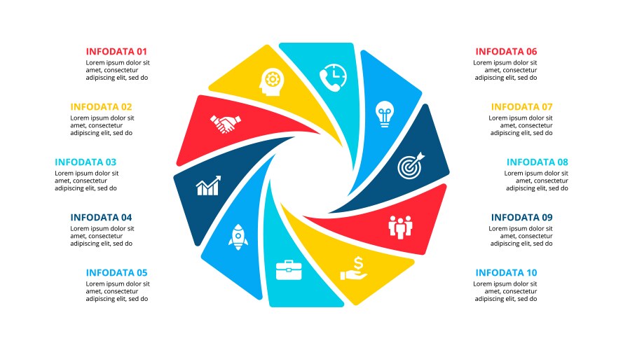 Corporate life cycle infographic template Vector Image