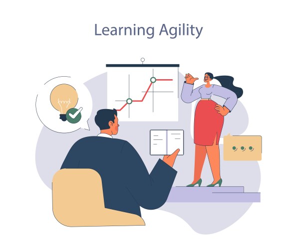 Learning and growth concept flat Royalty Free Vector Image