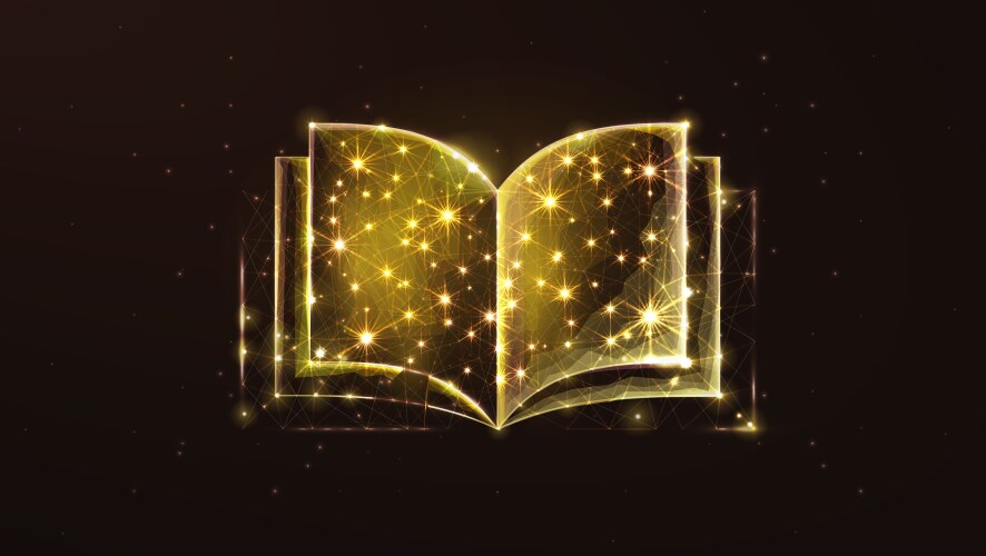 Magic book Royalty Free Vector Image - VectorStock