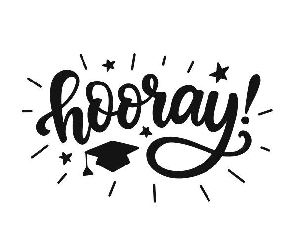 Congrats graduation congratulations at school Vector Image