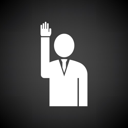 Voting man icon Royalty Free Vector Image - VectorStock