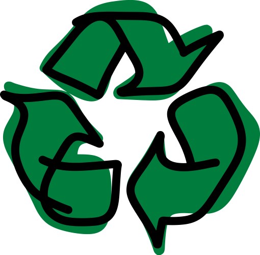Recycle Logo Hand Drawn Vector Images (over 1,200)
