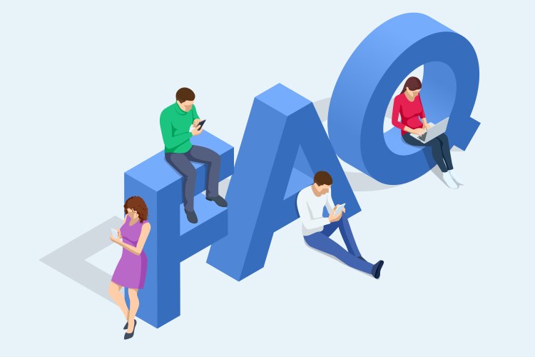 Isometric question marks message box Royalty Free Vector Isometric question marks message box Royalty Free Vector