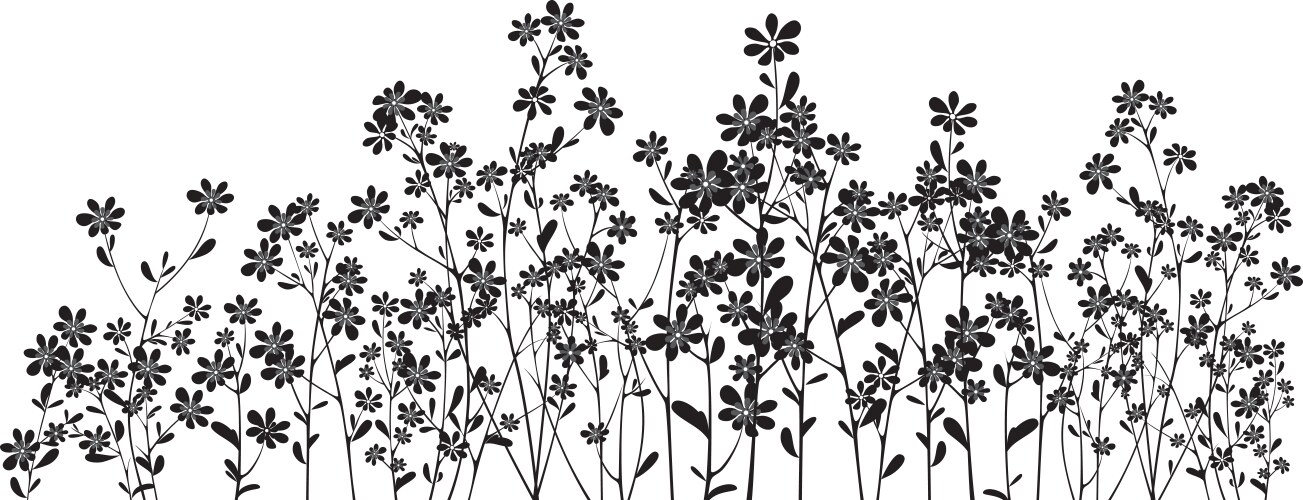 Wildflower Silhouette Vector Images (over 8,500)