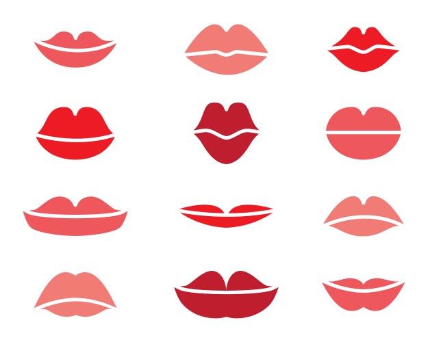 Lips sound pronunciation chart Royalty Free Vector Image