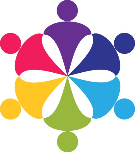 Union symbol cartoon Royalty Free Vector Image