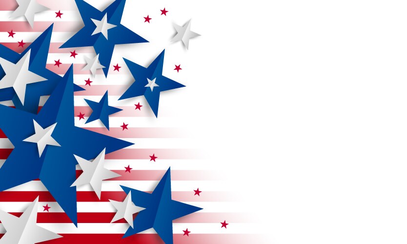 Banner design with blue ribbon and yellow star Vector Image