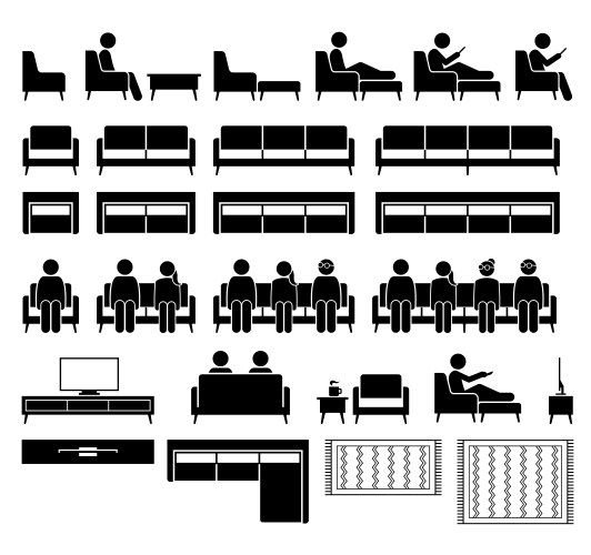 People Sitting Top View Vector Images (over 740)