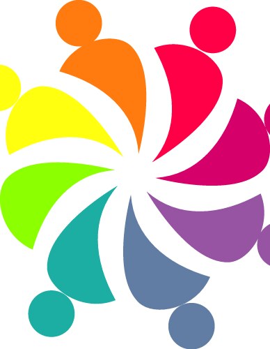 Union symbol cartoon Royalty Free Vector Image