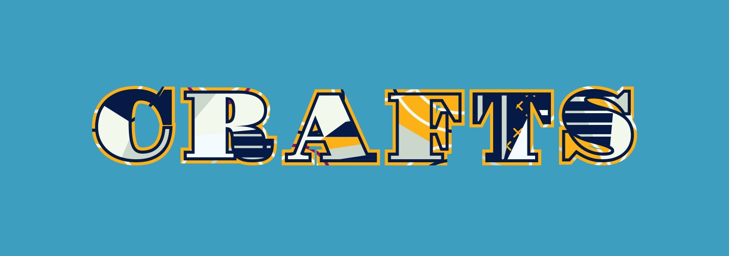 Crafts concept word art Royalty Free Vector Image