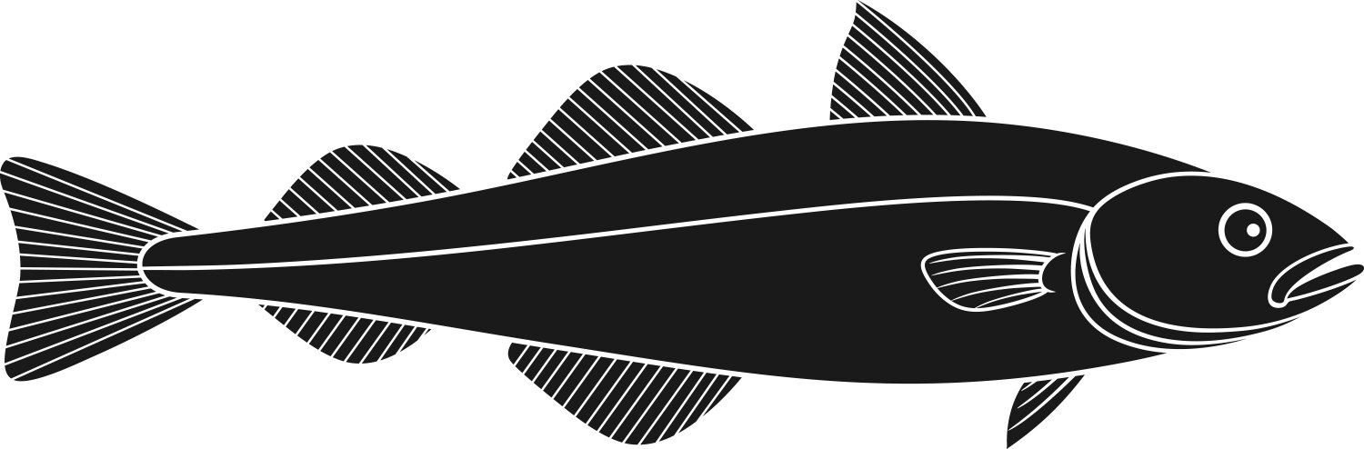 Pollock fish Royalty Free Vector Image - VectorStock