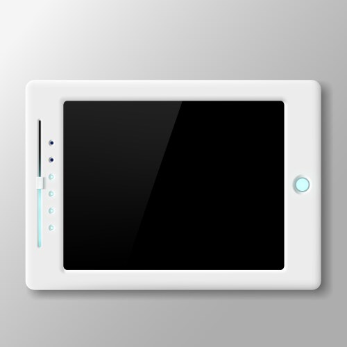 Tablet hand Royalty Free Vector Image - VectorStock