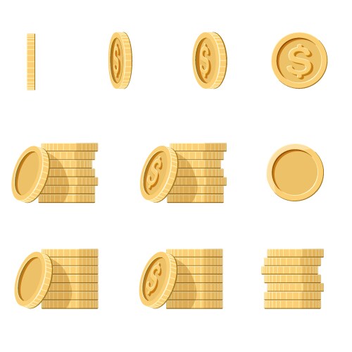 Canadian coins Royalty Free Vector Image - VectorStock