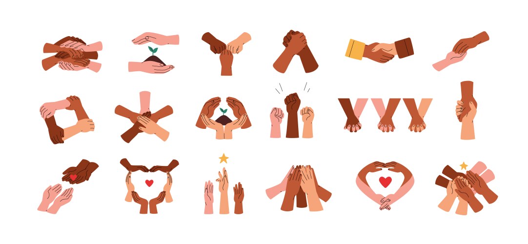 Hands Holding Each Other Vector Images (over 530)