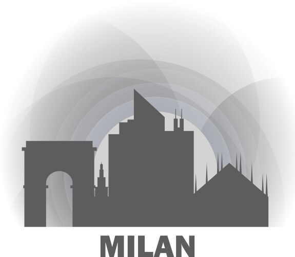 Italy milan Royalty Free Vector Image - VectorStock