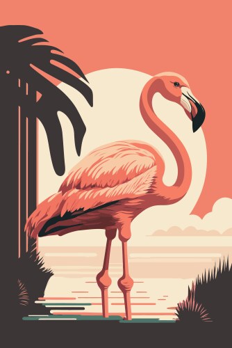 Flamingo Sunset Vector Images (over 3,200)