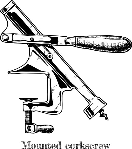 Corkscrew filled stroke Royalty Free Vector Image