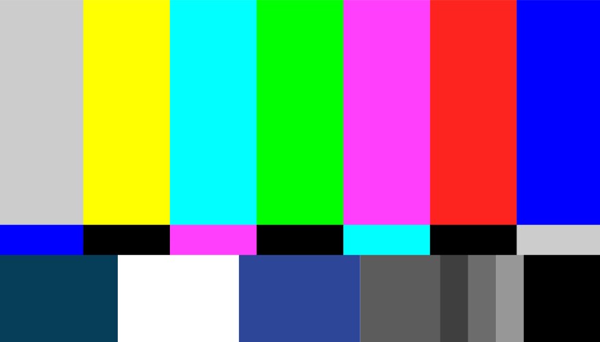 Tv test icon has no signal vertical multi colored Vector Image