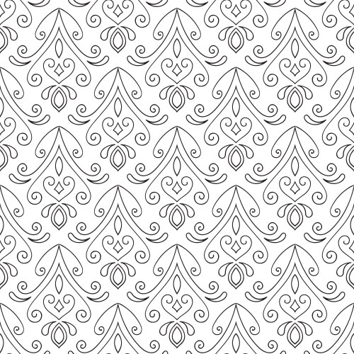 Seamless alphabet pattern with black Royalty Free Vector