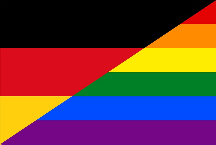 German flag Royalty Free Vector Image - VectorStock