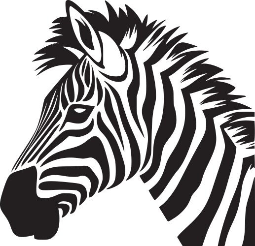 Dripping zebra silhouette Royalty Free Vector Image
