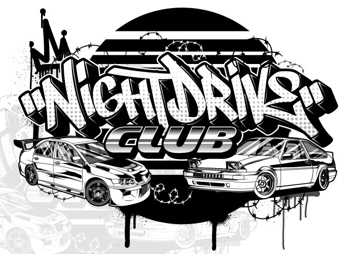 Racing car logo badge 7 Royalty Free Vector Image