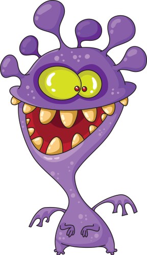 Scary monster Royalty Free Vector Image - VectorStock