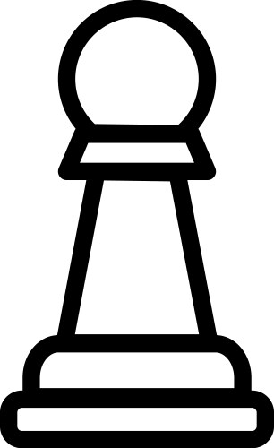 King chess piese icon Royalty Free Vector Image