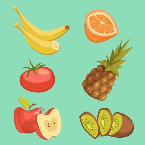 Healthy Food Cartoon Vector Images (over 290,000)