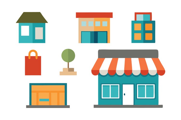 Shopping Mall Front Vector Images (over 8,000)