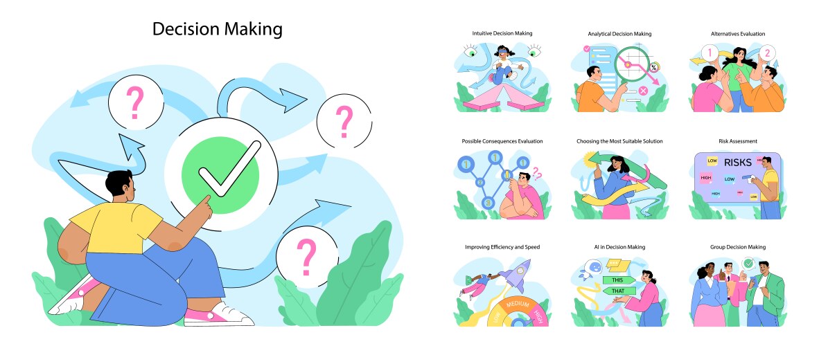 Decision Making Process Vector Images (over 1,600)