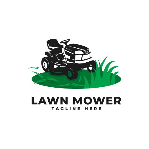 Lawn garden maintenance with spraying logo Vector Image