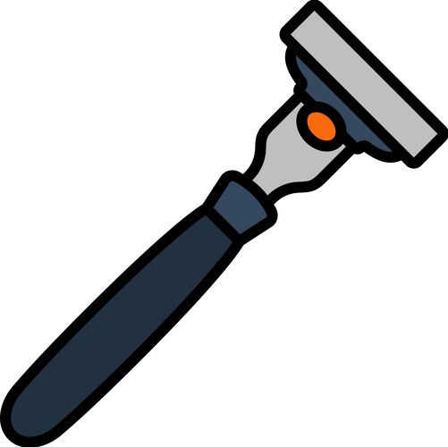 Razor safety shaver icon makeup Royalty Free Vector Image