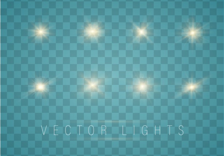Light effect set Royalty Free Vector Image - VectorStock