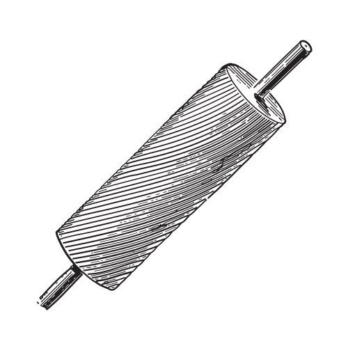 Rolling pin Royalty Free Vector Image - VectorStock