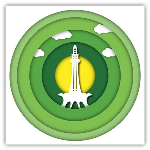 Pakistan Landmarks Paper Cutout – Royalty-Free Vector | VectorStock