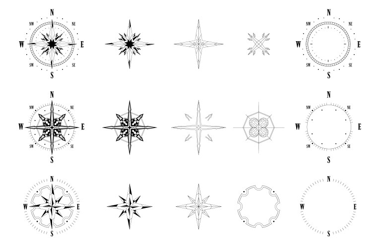 North Arrow Compass Vector Images (over 20,000)