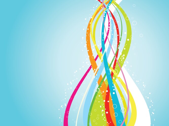 Abstract rainbow lines background Royalty Free Vector Image