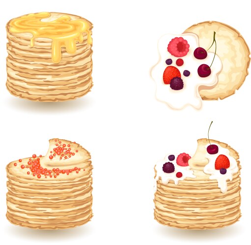 Pancakes Royalty Free Vector Image - VectorStock