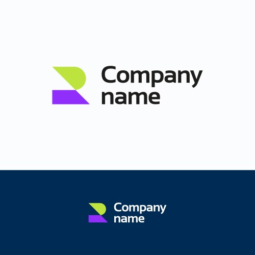 Sl triangle connect logo design Royalty Free Vector Image